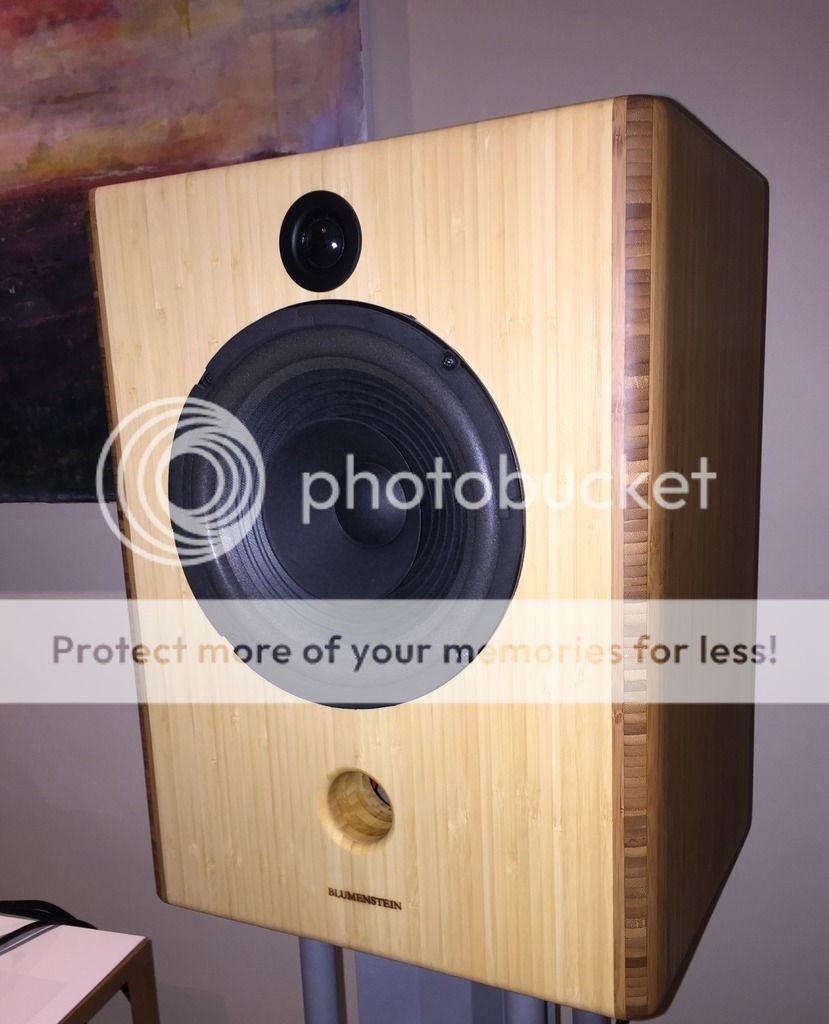 Blumenstein Audio - Triton speakers with Partington stands